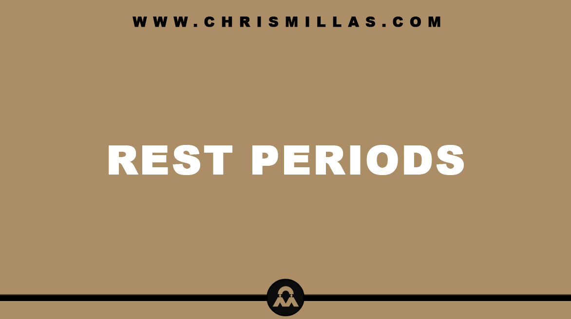 Rest Periods In Bodybuilding - All You Need To Know - CHRISMILLAS.COM